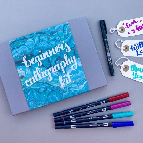 Beginners Calligraphy Set for adults | Hot Fresh Bright by Millie Attwater