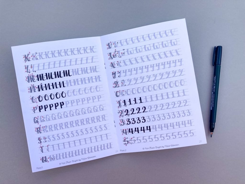 Beginners Calligraphy Set for adults | Hot Fresh Bright by Millie
