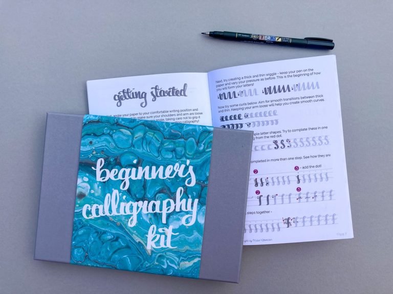 Beginners Calligraphy Set for adults | Hot Fresh Bright by Millie Attwater
