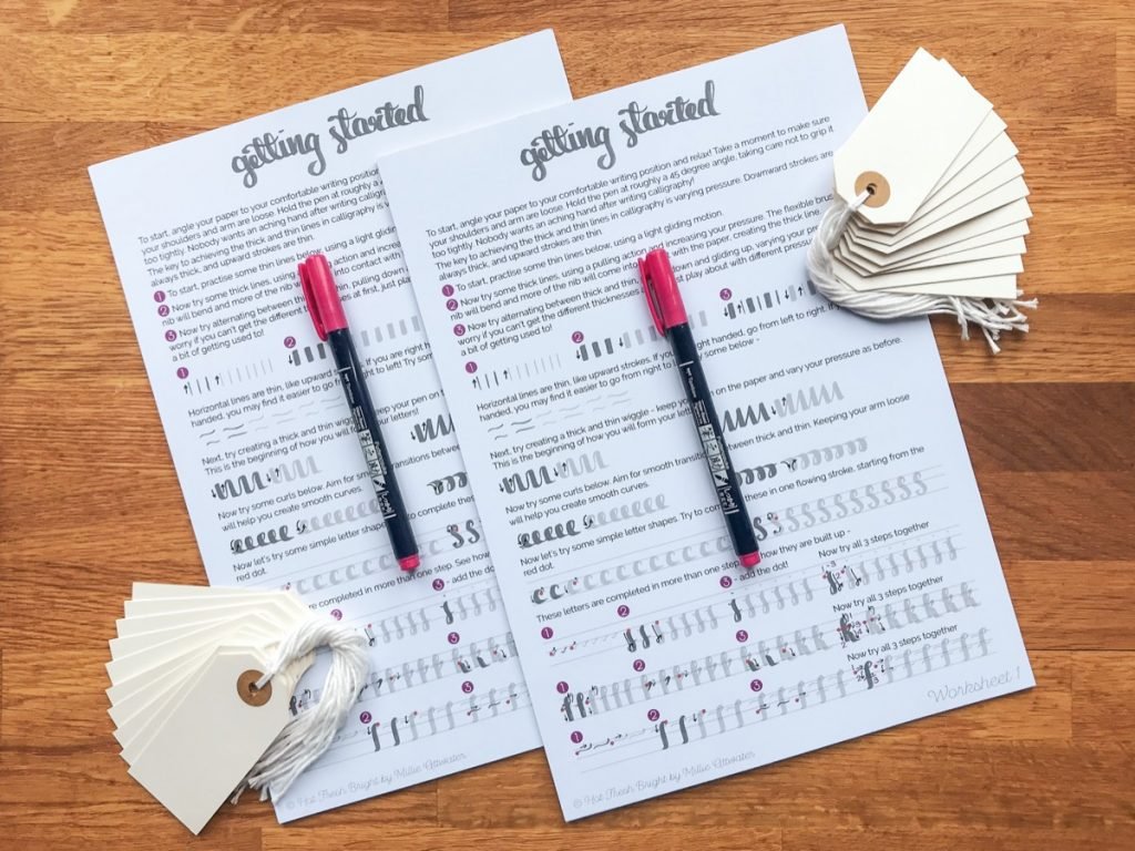 Couples Calligraphy Date Night Set for beginners | Hot Fresh Bright by ...