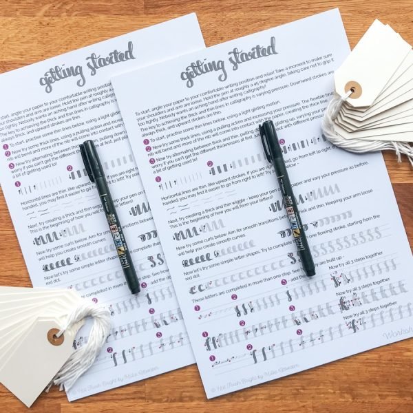 Couples Calligraphy Date Night Set for beginners | Hot Fresh Bright by ...